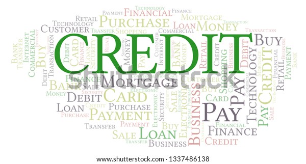 Credit Word Cloud Stock Illustration 1337486138 | Shutterstock