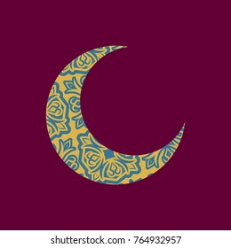 Ramadan Arabian Islamic Background Crescent Islamic Foto Stok ...