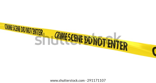 Crime Scene Do Not Enter Tape Stock Illustration 291171107