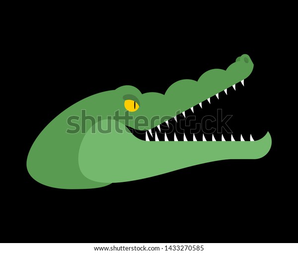 Crocodile Head Alligator Muzzle Isolated Predator: Hình minh họa có sẵn ...