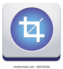 Crop Button Stock Illustration 185745536 | Shutterstock