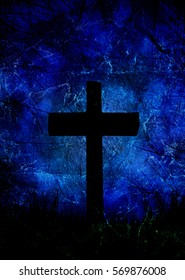 Cross Blue Background: vector de stock (libre de regalías) 13896304 ...
