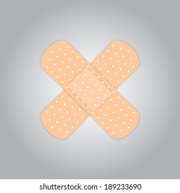Health Care Panel Crossed Plaster Vector: เวกเตอร์สต็อก (ปลอดค่า ...