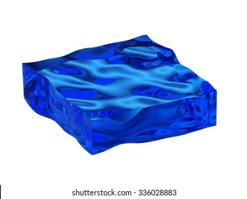 Cross Section Water Cube Isolated On Stock Illustration 336028883 ...