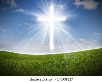 Cross Sky Light Rays On Bright: ภาพประกอบสต็อก 140939227 | Shutterstock