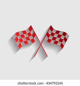 Crossed Checkered Flags Stock Illustration 434792245 | Shutterstock