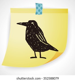 Crow Doodle Stock Illustration 352588079 | Shutterstock