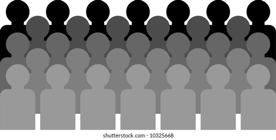 967 ilustraciones de Faceless crowd - Ilustraciones, imágenes y ...