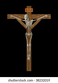 Crucify Skeleton Stock Illustration 38232019 | Shutterstock