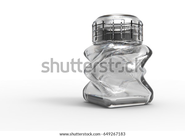 Crushed Jar Package 3d Colored Stock Illustration 649267183 | Shutterstock