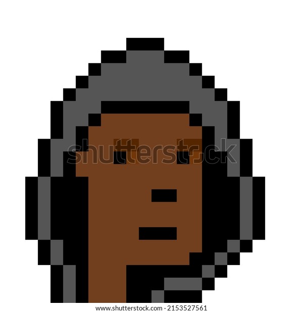 Cryptopunks Nft Pixel Art On White Stock Illustration 2153527561 ...
