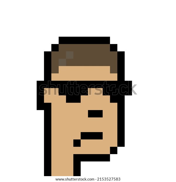 Cryptopunks Nft Pixel Art On White Stock Illustration 2153527583 ...