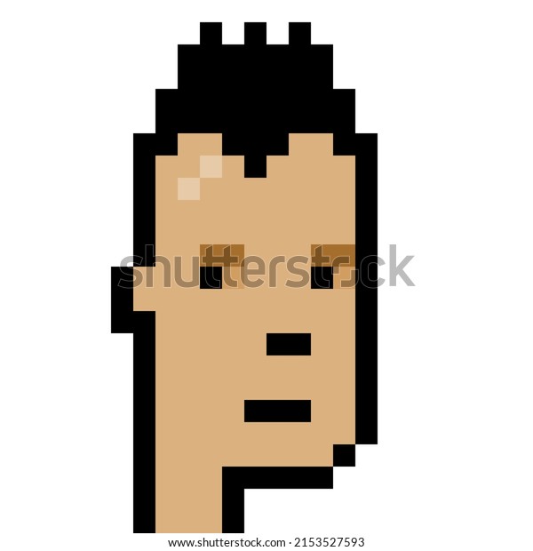 Cryptopunks Nft Pixel Art On White Stock Illustration 2153527593 ...