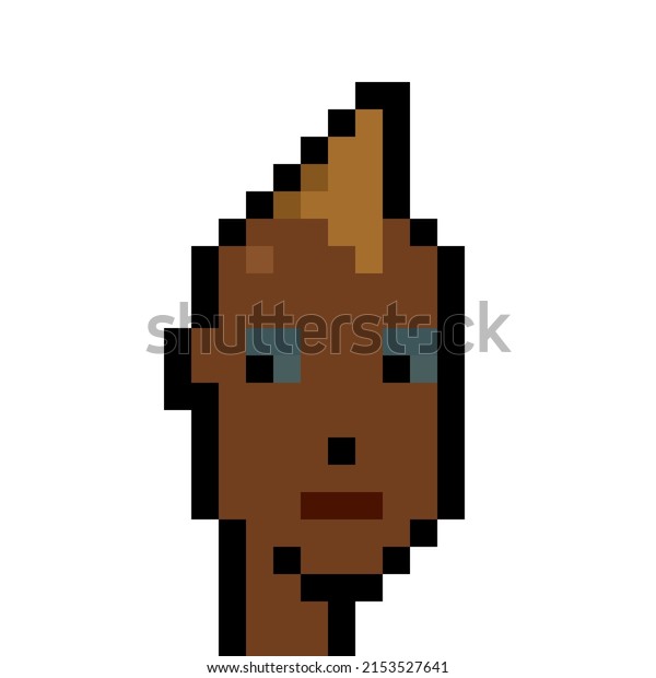 Cryptopunks Nft Pixel Art On White Stock Illustration 2153527641 ...