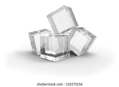 Crystal Cubes Stock Illustration 131573156