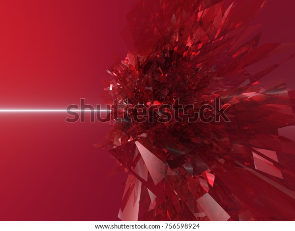 Crystal Explosion 3d Illustration Stock Illustration 756598924 ...