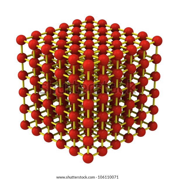 Crystal Lattice Structure 3d Stock Illustration 106110071 | Shutterstock