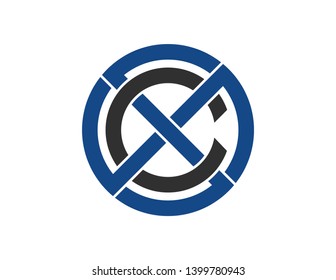 Css Typography Letter Monogram Logo Design Stock Illustration ...
