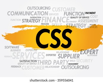 Css Word Cloud Business Concept Background Stock Illustration 359556041 ...
