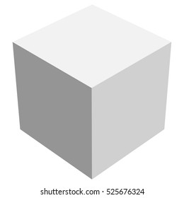 Cube Icon Perspective 3d Model Cube Stock Illustration 525676324 ...