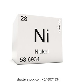 Cube Niobium Element Periodic Table Isolated Stock Illustration 149253299