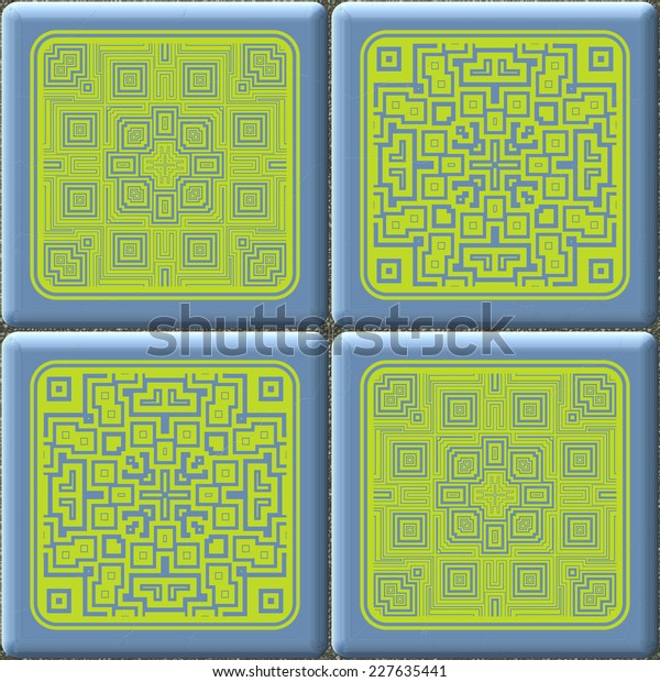 Cube Tiles Seamless Generated Hires Texture Stock Illustration ...