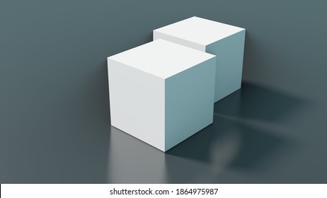 Cubes 3d Space Rendered Stock Illustration 1864975987 | Shutterstock