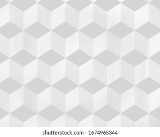 Cubes Gray Geometric Pattern Background Stock Illustration 1674965344 ...