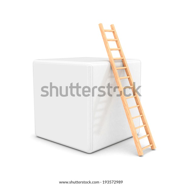 Cubes Ladder Progress Concept 3d Render Stock Illustration 193572989 ...