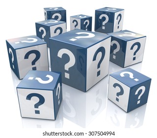 Cubes Question Marks 库存插图 307504994 | Shutterstock
