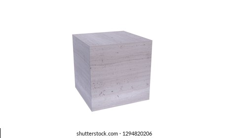 Cubic Stone Texture 3d Rendering Isolated Stock Illustration 1294820209