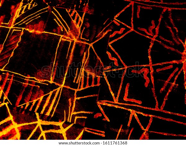 Cubism Image Fire Brick Background Texture Stock Illustration ...