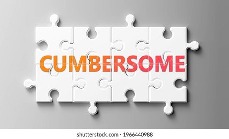 Cumbersome Complex Like Puzzle Pictured Word Stock Illustration ...