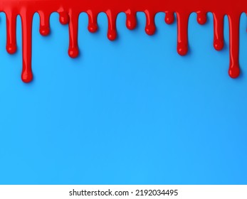 Current Red Paint Color Paint Dripping Stock Illustration 2192034495 ...
