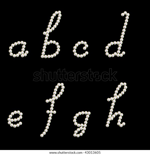 Cursive Latin Letters B C D 스톡 일러스트 43013605 | Shutterstock
