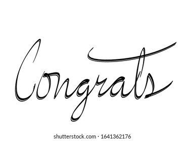 Cursive On Blank White Background Stock Illustration 1641362176