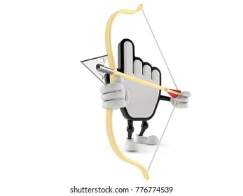 Cursor Character Aiming Bow Isolated On Stock Illustration 776774539 ...