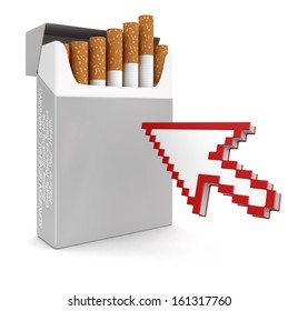 Cursor Cigarette Pack Clipping Path Included: ภาพประกอบสต็อก 161317760 ...