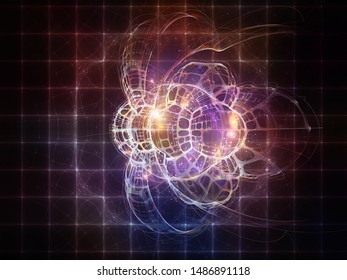 Curved Three Dimensional Geometry Structure Space Stock Illustration ...