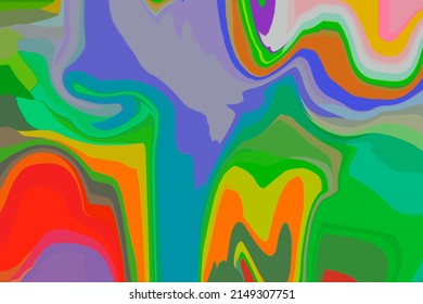 Curvy Colours Pattern Abstract Art Background Stock Illustration ...
