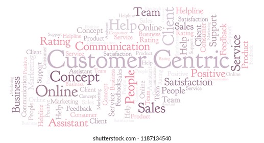 Customer Centric Word Cloud Stock Illustration 1187134540 | Shutterstock
