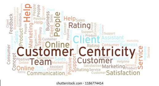 Customer Centricity Word Cloud Stock Illustration 1186774414 | Shutterstock