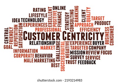 Customer Centricity Word Cloud Concept On Stock Illustration 2193214983 ...