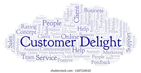 Customer Delight Word Cloud Stock Illustration 1187134510 | Shutterstock