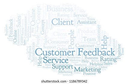 Customer Feedback Word Cloud Stock Illustration 1186789342 | Shutterstock