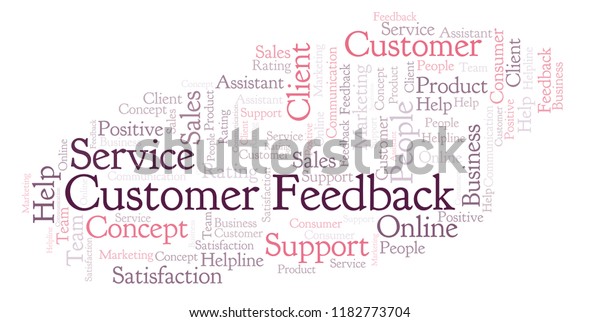 Customer Feedback Word Cloud Stock Illustration 1182773704 | Shutterstock