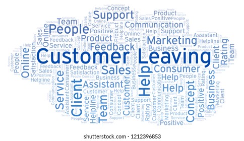 Customer Leaving Word Cloud Stock Illustration 1212396853 | Shutterstock