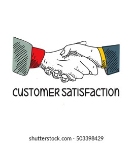 Robot Handshake Human Symbol Artificial Intelligence Stock Vector ...