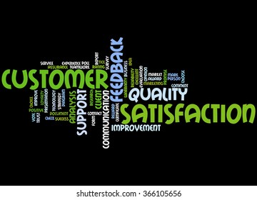 Customer Satisfaction Word Cloud Concept On Stock Illustration ...
