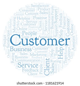 Customer Word Cloud Stock Illustration 1181621914 | Shutterstock
